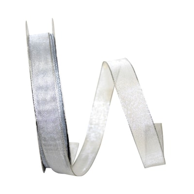Reliant Silver Mesh Metallic Wired Ribbon, 50yd. | Michaels