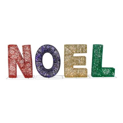 4ft. LED Multicolor Lighted Noel Outdoor Christmas Decoration | Michaels