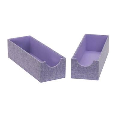 Household Essentials Narrow Drawer Organizers, 2ct., Color: Purple ...