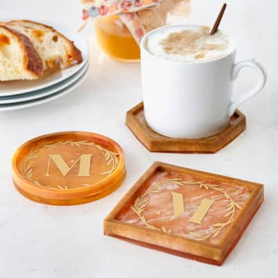 Family Initial Fall Resin Coasters | Projects | Michaels