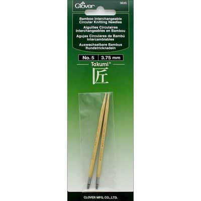 Clover Takumi® Bamboo Interchangeable Circular Knitting Needle | Michaels