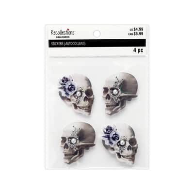 Halloween Vellum Skulls Dimensional Stickers by Recollections™ | Michaels
