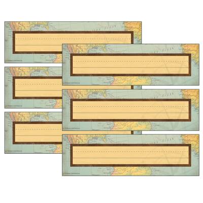 Teacher Created Resources Travel the Map Flat Name Plates, 6 Packs of ...
