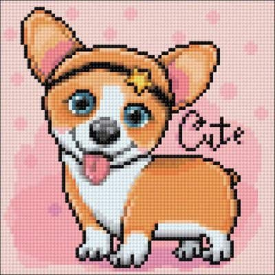 Crafting Spark Corgi Diamond Painting Kit | Michaels