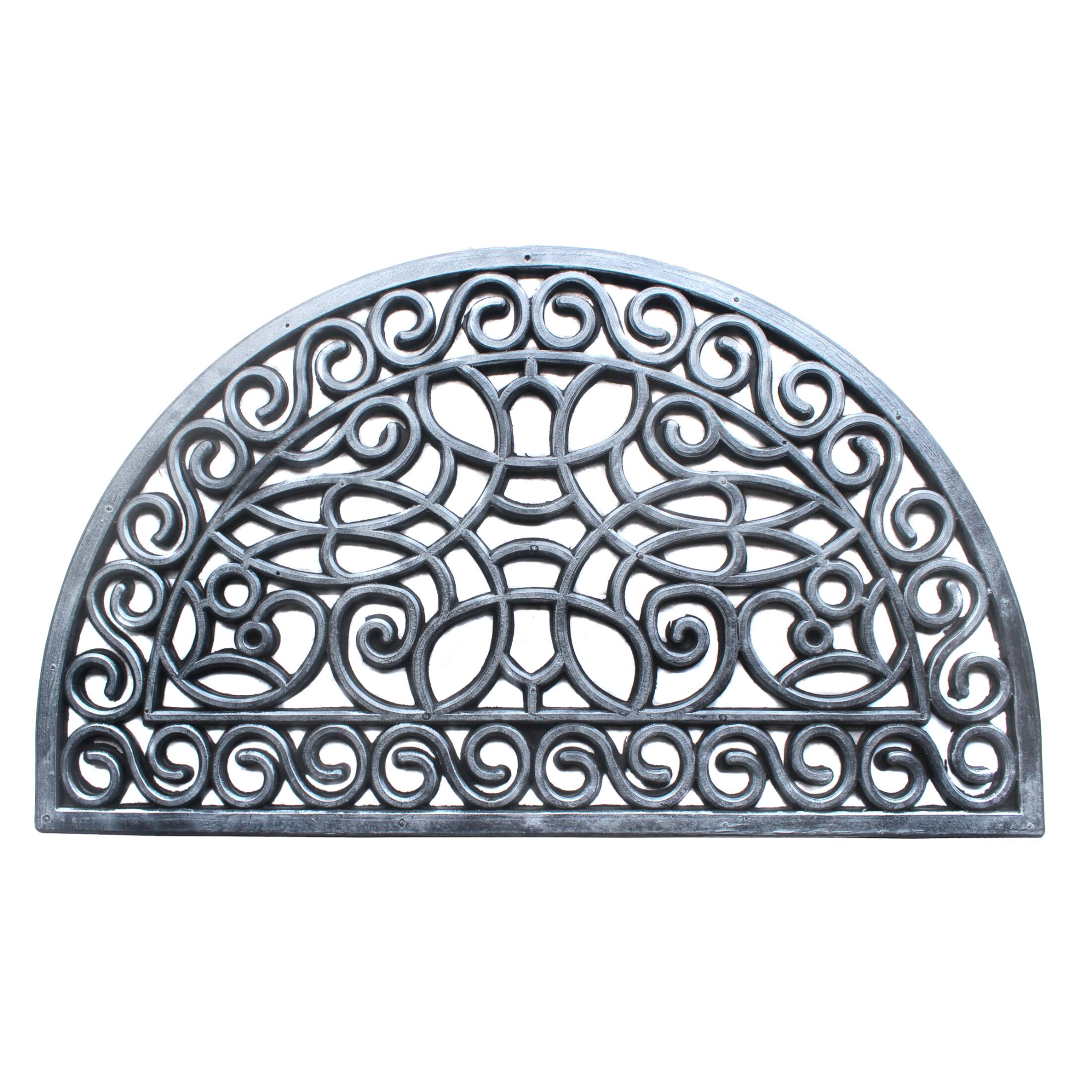RugSmith Moulded Trellis Half-Round Rubber Doormat, 18" x 30" | Michaels