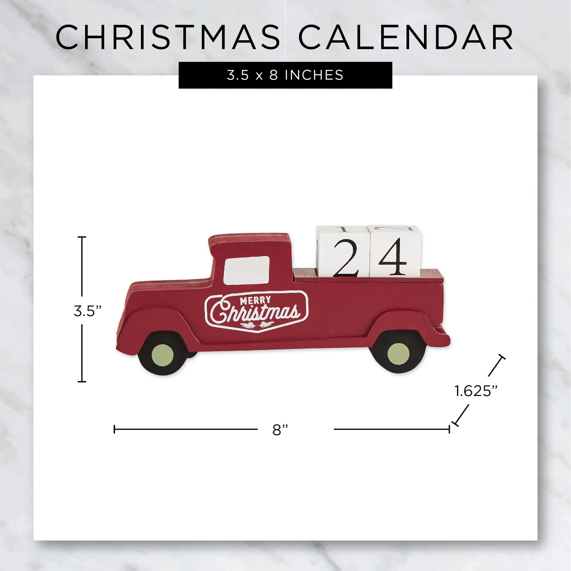 DII® Christmas Tree Truck Tabletop Block Calendar | Michaels
