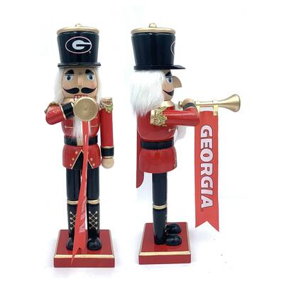 14" College Bugler Nutcracker, Color: Georgia | Michaels