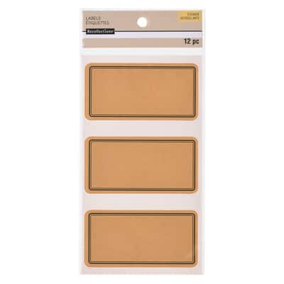 Rectangle Kraft Labels by Recollections™ | Michaels