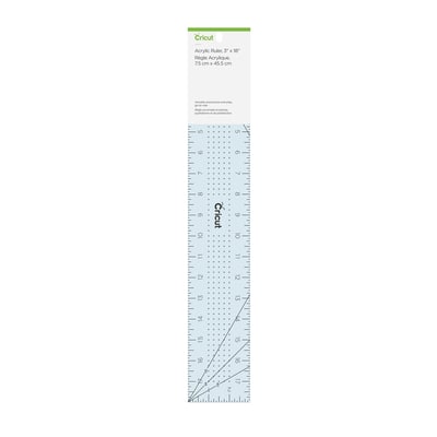 Cricut® Blue Acrylic Ruler, 3" x 18" | Michaels