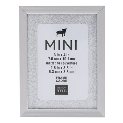 Silver Mini Frame with Mat by Studio Décor® | Michaels
