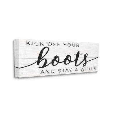 Stupell Industries Kick Off Your Boots Wall Sign | Michaels