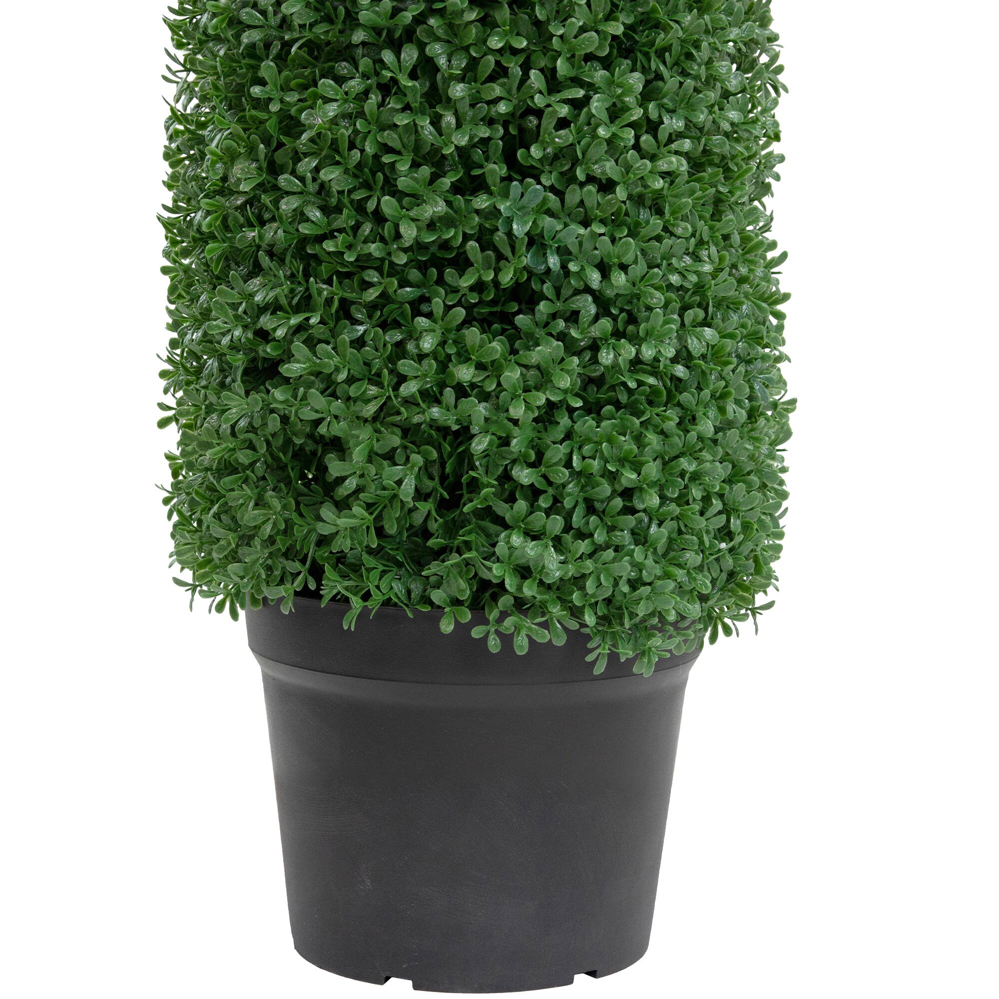 4ft. Unlit Artificial Boxwood Cone Topiary Tree with Pot | Michaels