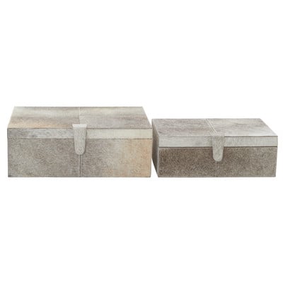 Gray Leather Glam Box Set, 14" & 17" | Michaels