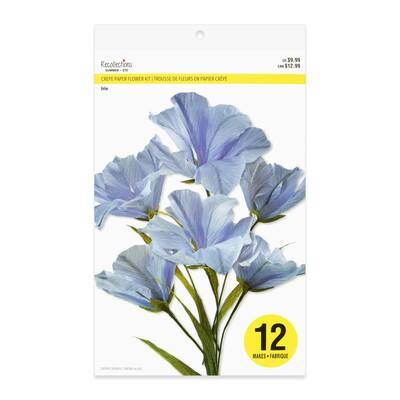 Small Iris Crepe Paper Flower Kit by Recollections™ | Michaels