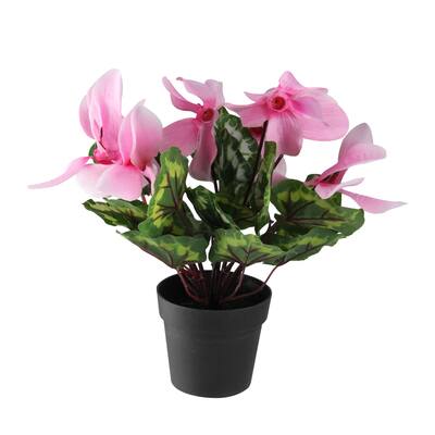 12" Artificial Pink Hedychium Coronarium with Brown Pot | Michaels