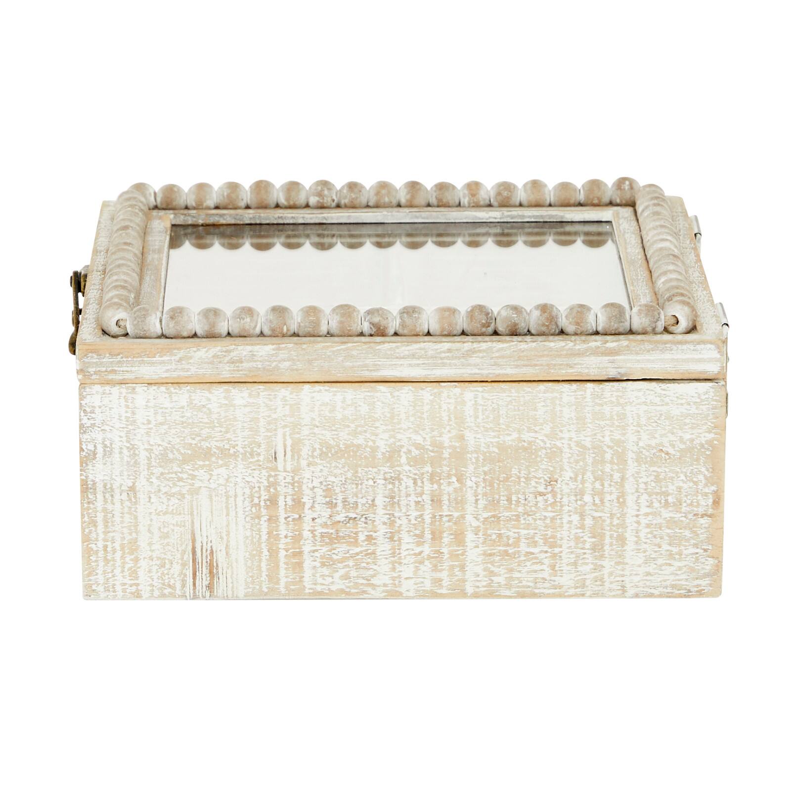 4" White Wood Farmhouse Box | Michaels