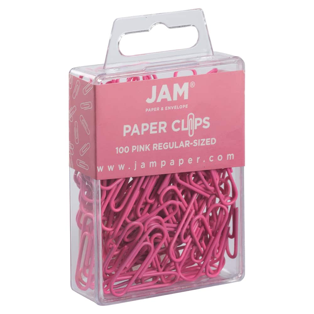 JAM Paper 1" Colorful Standard Paper Clips, 2 Packs of 100 | Michaels