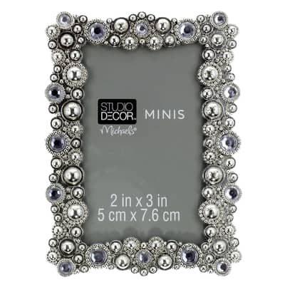 Silver Gems Mini Frame by Studio Décor® | Michaels