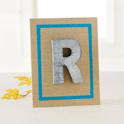 Galvanized Monogram Canvas | Projects | Michaels