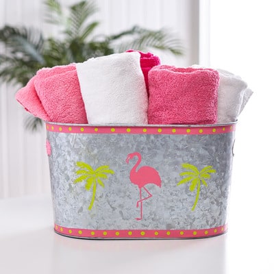Flamingo Towel Bucket | Projects | Michaels