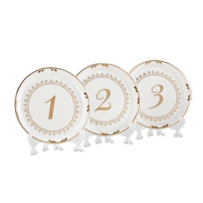 Kate Aspen® Tea Time Vintage Plate Table Numbers (1 to 6) | Michaels