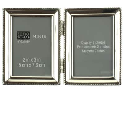 2 Opening Metal Hinged Mini Frame by Studio Décor® | Michaels