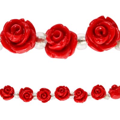 Red Quartzite Rose Beads, 8mm by Bead Landing™ | Michaels