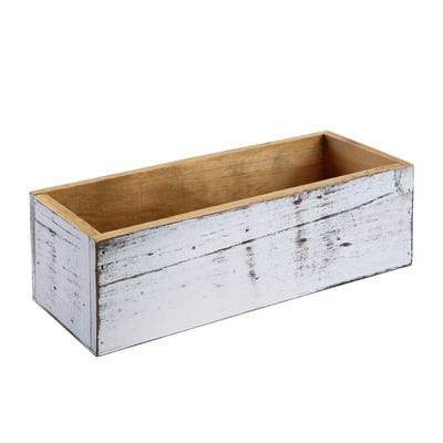 12" Whitewashed Wood Box by Make Market® | Boxes | Michaels