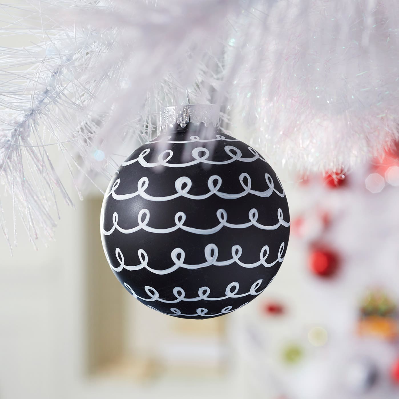Whimsy Chalkboard Plastic Ball Ornament | Projects | Michaels