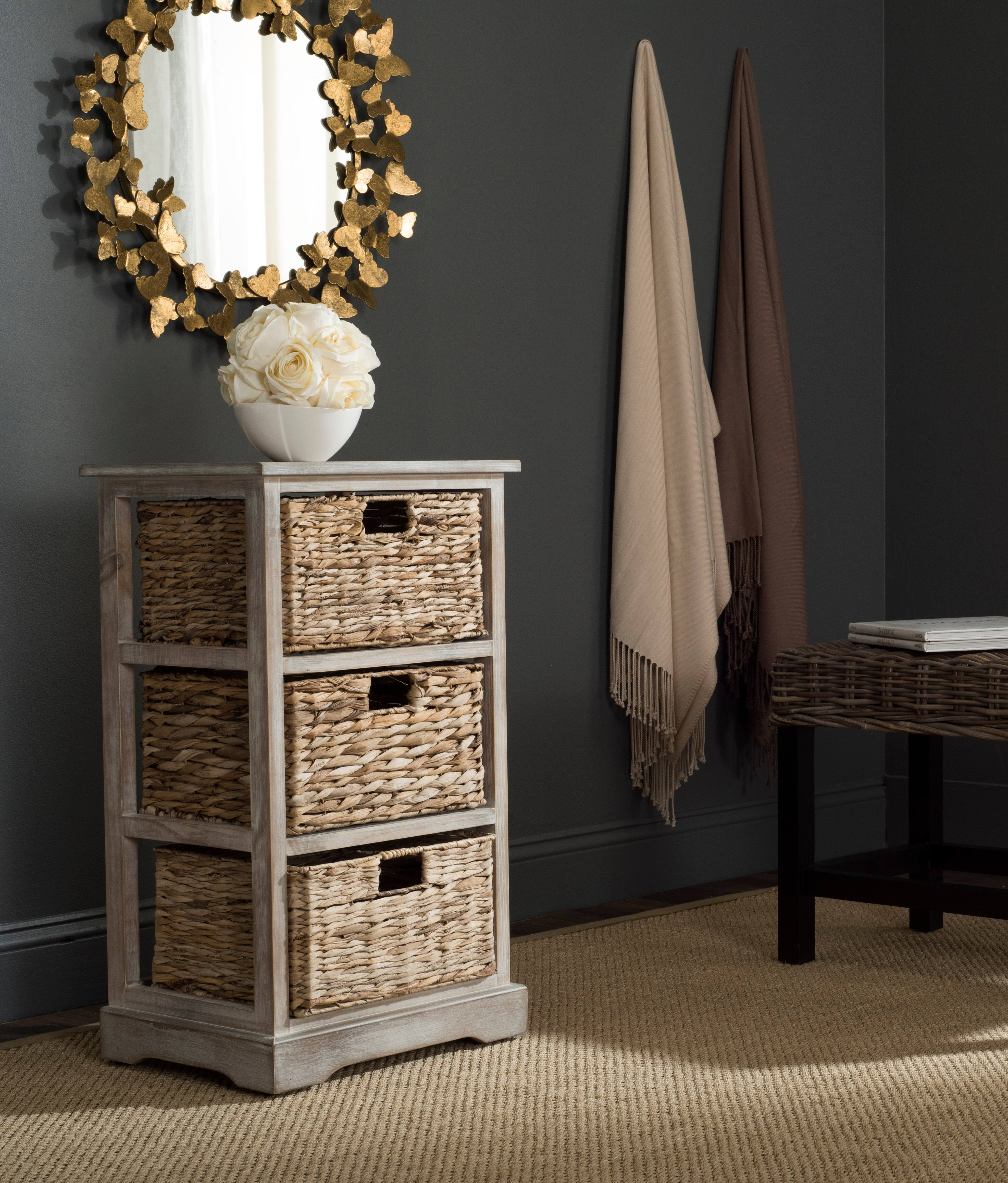 Halle Storage Side Table in Vintage White | Michaels