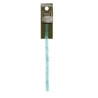 Aqua Dyed Quartz Faceted Rondelle Beads, 8mm by Bead Landing™ | Michaels