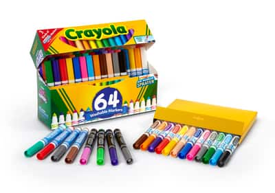 Crayola® Broad Line Washable Markers Variety Pack, 64ct | Michaels