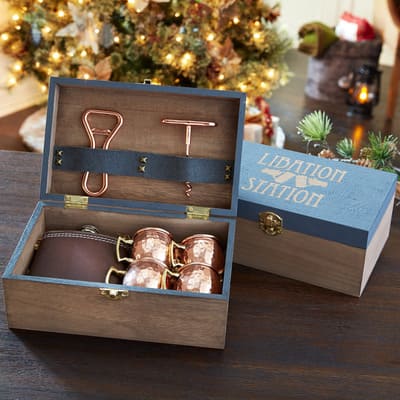 Cozy Lodge Embellished Wood Guy's Gift Box | Projects | Michaels