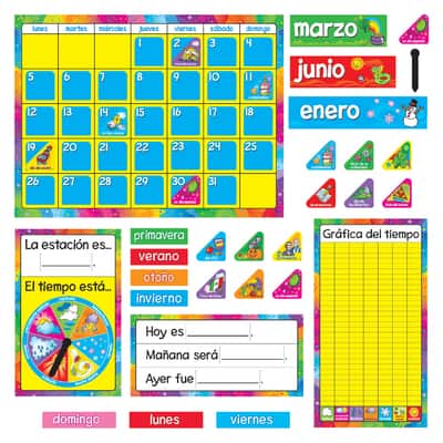 Calendario Anual in Spanish Bulletin Board Set | Michaels