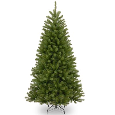 6.5ft. Unlit North Valley™ Spruce Medium Artificial Christmas Tree ...
