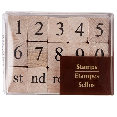 Numbers Wood Stamp Set by Recollections™ | Michaels
