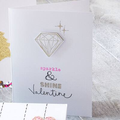 Sparkle & Shine Valentine's Day Card | Projects | Michaels