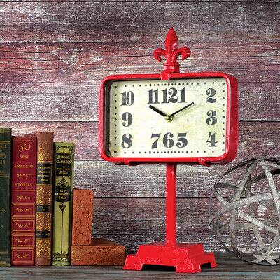 Red Metal Clock on Stand | Projects | Michaels