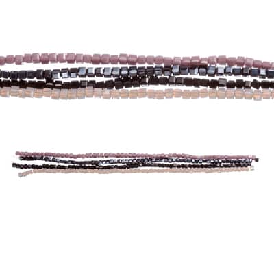 Multicolor Glass Cube Bead Strings, 3mm by Bead Landing™ | Michaels