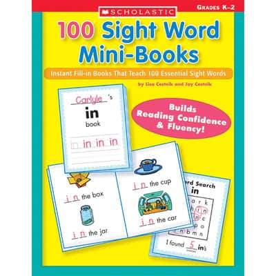 100 Sight Word Mini-Books Workbook, Grades K-2 | Michaels