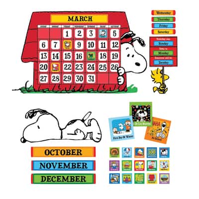 Peanuts® Calendar Bulletin Board Set | Michaels