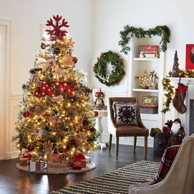 Cozy Lodge Decorated 7' Christmas Tree | Projects | Michaels
