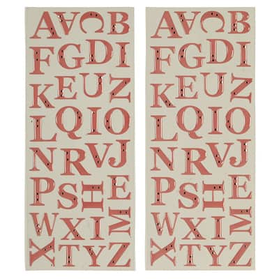 Recollections™ Alphabet Stickers, Epoxy with Rhinestones | Michaels
