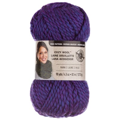 Loops & Threads® Cozy Wool™ Yarn, Size: 127.6 g, Color: Velvet | Michaels