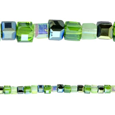 4mm Glass Cube Mix by Bead Landing™ | Michaels