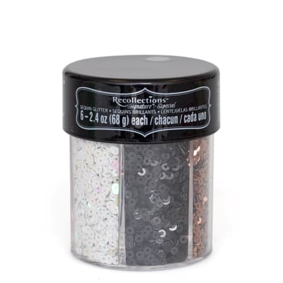 Signature™ Metallic Sequins Glitter Caddy by Recollections™ | Michaels