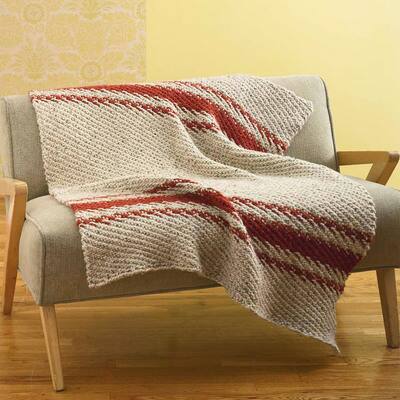 Lion Brand® Wool-Ease® Thick & Quick® Knit Cozy Nook Throw | Projects ...