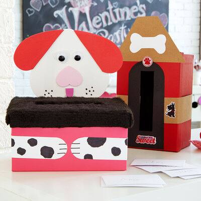 Valentine’s Day Kids' Party Dog House Card Box | Projects | Michaels