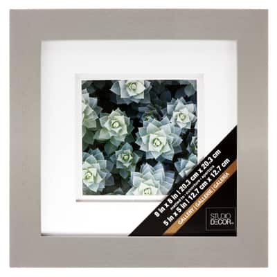 Gray Gallery Frame with Double Mat by Studio Décor® | Michaels