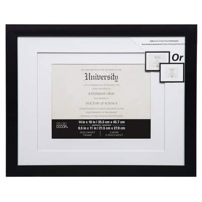 11" x 14" Black Double Mat Document Frame by Studio Décor® | Michaels